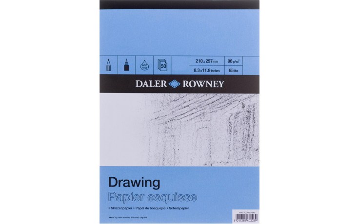 Daler Rowney Smooth Drawing Pad A3 96gsm - K&M Evans Trading Ltd.