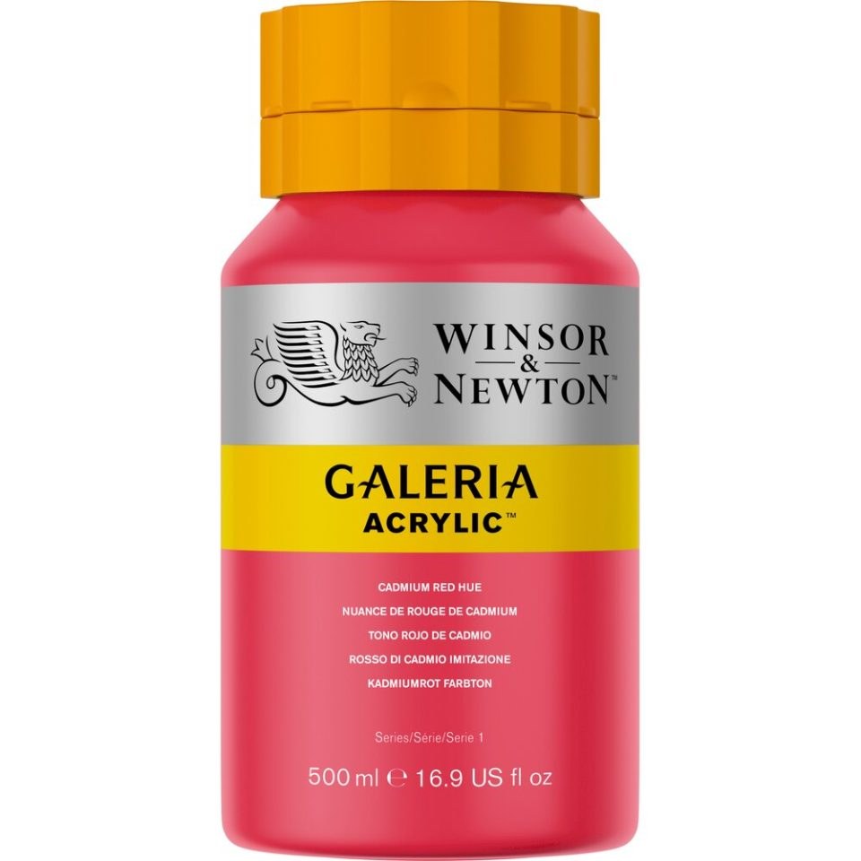 Winsor & Newton Galeria 500ml Cadmium Red Hue - K&M Evans Trading Ltd.