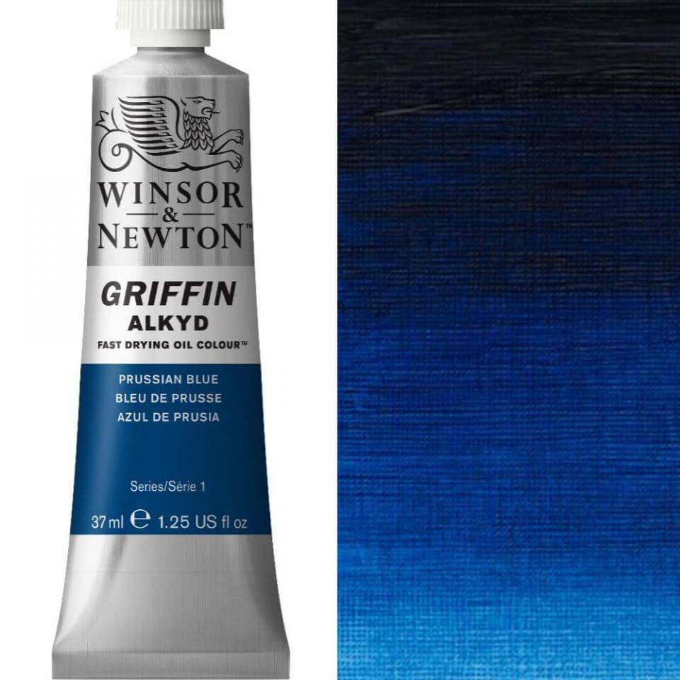 Winsor & Newton Griffin 37ml Prussian Blue - K&M Evans Trading Ltd.
