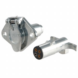 Curt 4-Way Round Wiring Connector - Hitch Warehouse