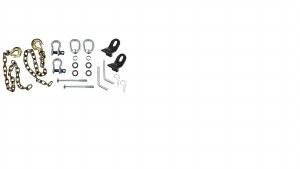 ULTIMATE CONNECTION SAFETY CHAINS WITH RAIL TABS - Hitch Warehouse