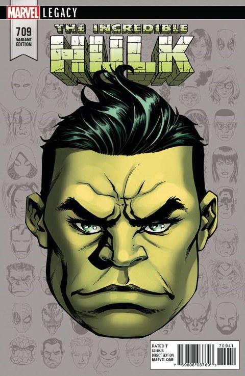 Incredible Hulk #709 Mckone Legacy Headshot Var Leg - Comic Book Relief