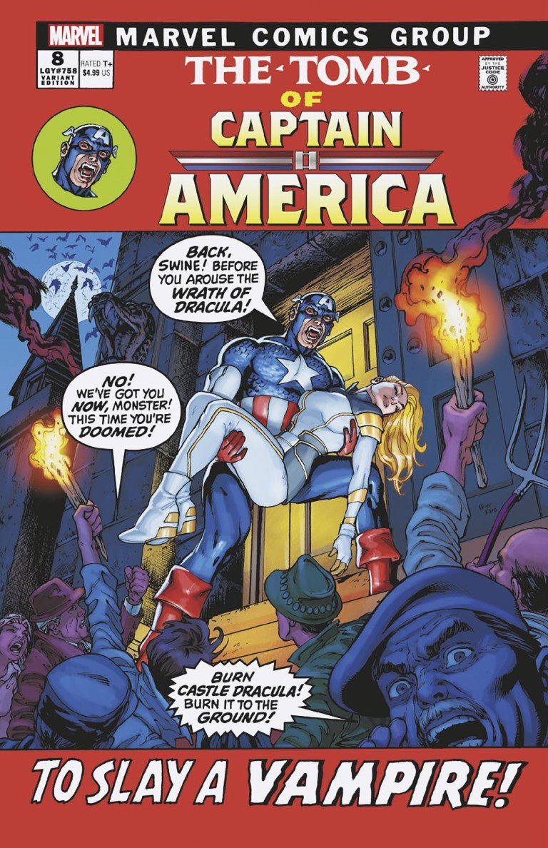 Captain America #8 David Yardin Vampire Var - Comic Book Relief