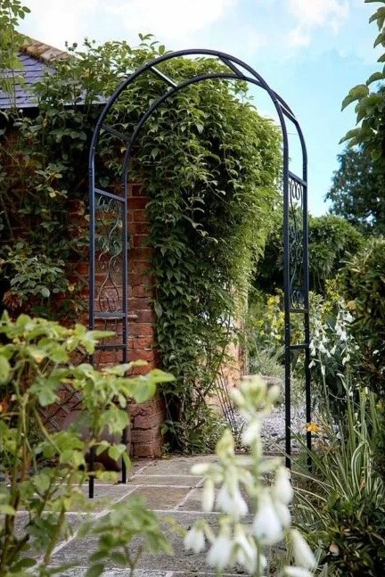 Eden Garden Arch - Black - Beechdale Garden Centre