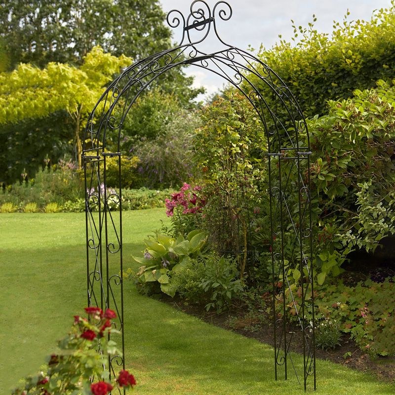 Casa Garden Arch - Black - Beechdale Garden Centre