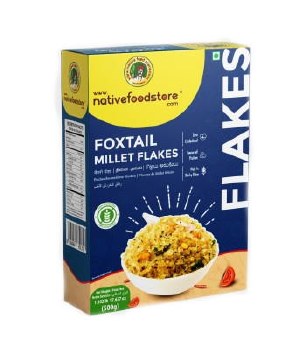 NATIVE FOOD STORE FOXTAIL MILLET FLAKES 500GM - Subhlaxmi Grocers