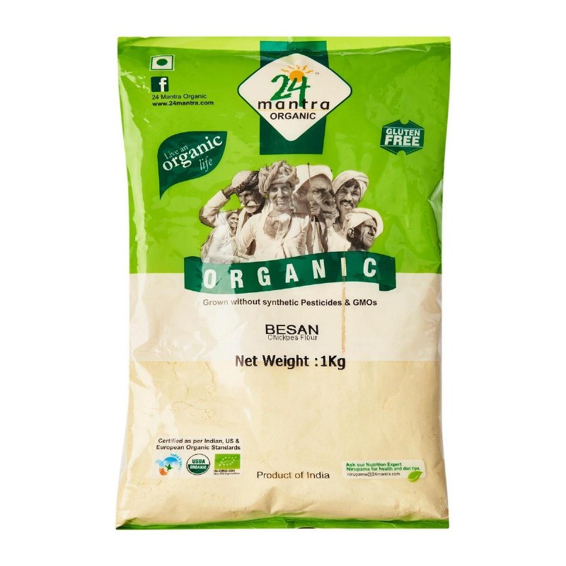 24 MANTRA ORGANIC BESAN 1 LB - Subhlaxmi Grocers