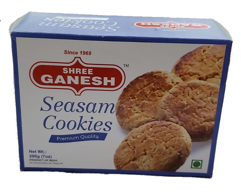 GANESH SESAME COOKIES 200GM - Subhlaxmi Grocers