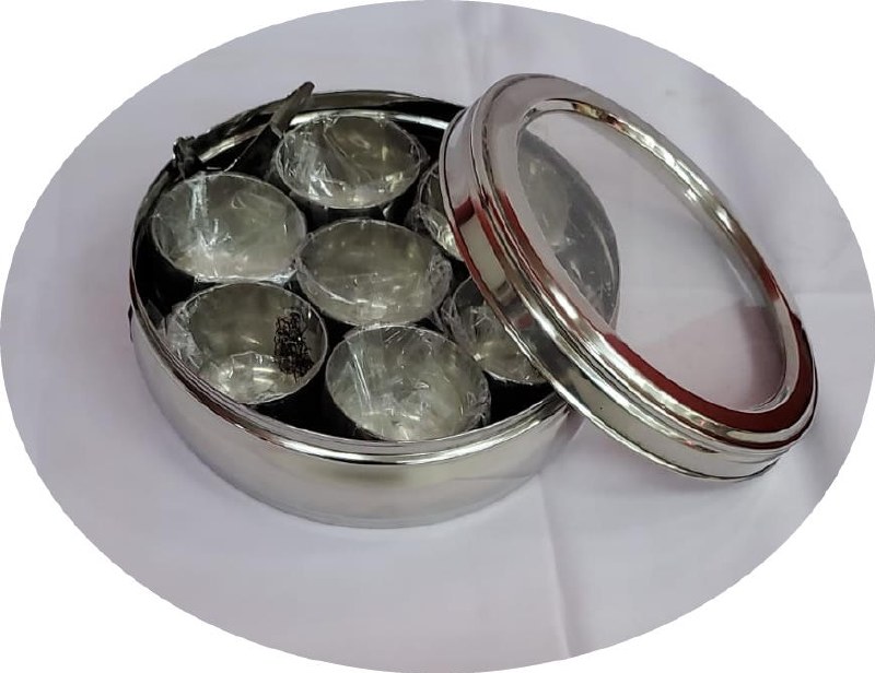 Steel Masala Dabba 12 - Subhlaxmi Grocers