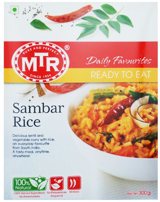 MTR READY TO EAT SAMBAR RICE 300GM - Subhlaxmi Grocers