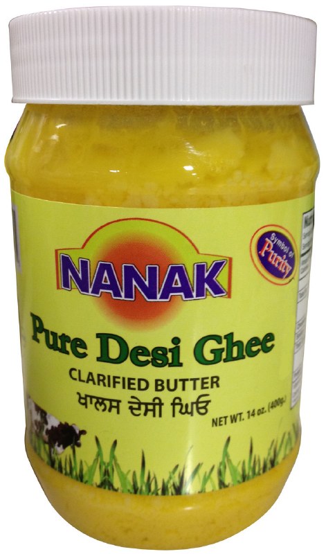 NANAK PURE DESI GHEE CLARIFIED BUTTER 14 FL OZ - Subhlaxmi Grocers