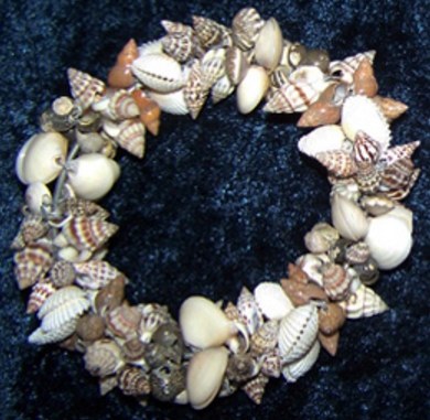 3" Multicolor Mixed Shell Candle Ring - Wilford & Lee Home Accents