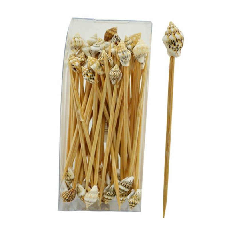 Box of 50 Natural Shell Toothpicks - Wilford & Lee Home Accents