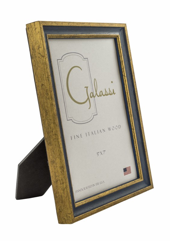 5" x 7" Primary Blue and Gold Picture Frame - Wilford & Lee Home Accents