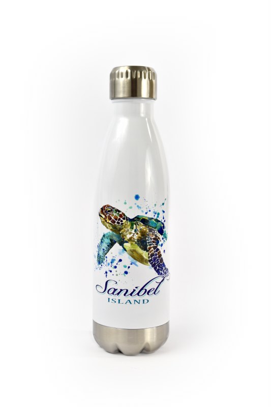 17 oz Sanibel Loggerhead Stainless Steel Bottle - Wilford & Lee Home ...