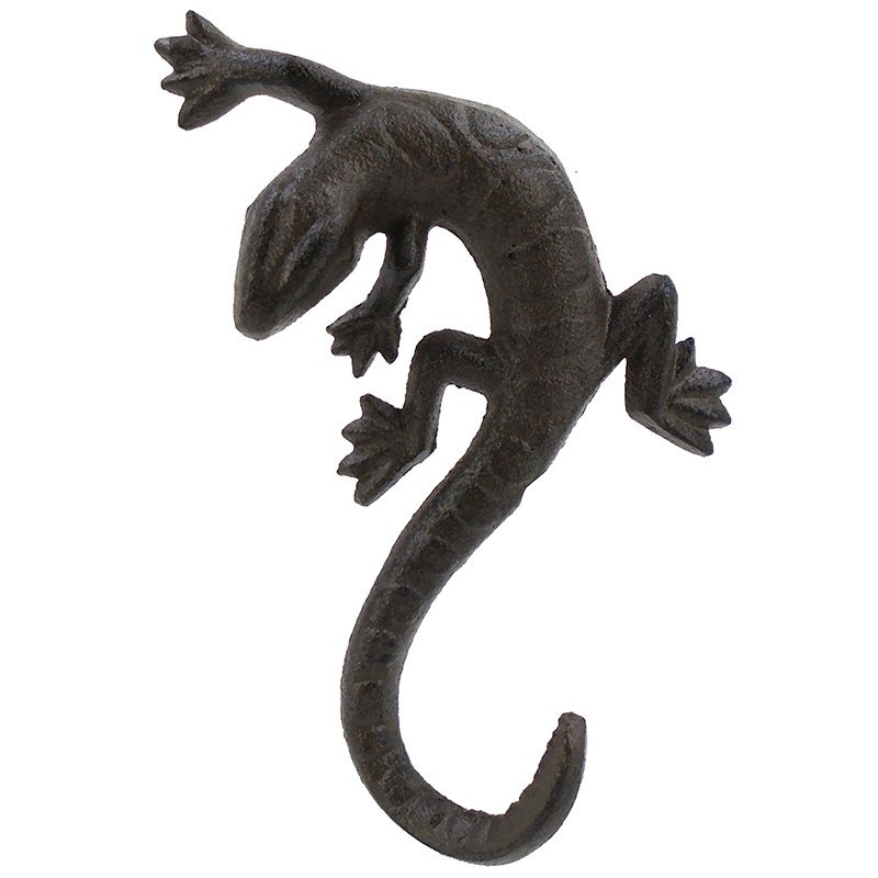 7" Gray Lizard Hook - Wilford & Lee Home Accents