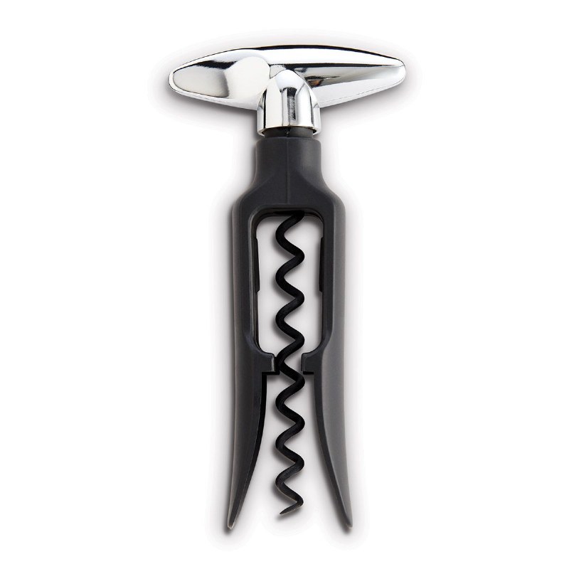 6" Black EZ Turn Corkscrew - Wilford & Lee Home Accents