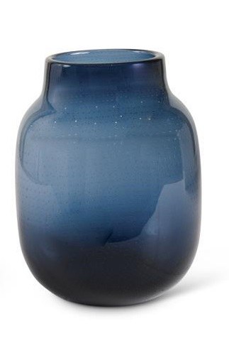 Dark Blue Glass Mini Dots Vase - Wilford & Lee Home Accents