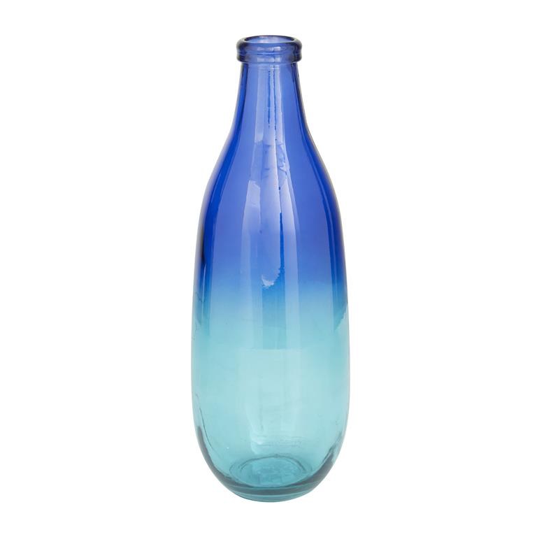 16 Blue Ombre Glass Vase Wilford And Lee Home Accents