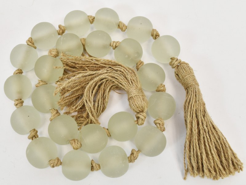 46" Frosted Glass Beads Table Garland - Wilford & Lee Home Accents