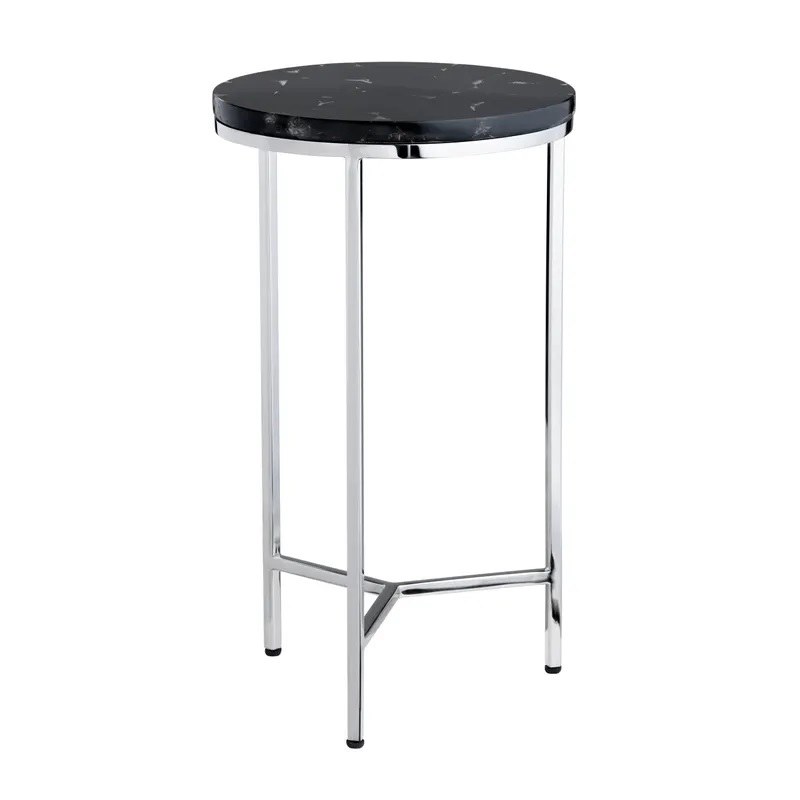 21" Black Obsidian End Table - Wilford & Lee Home Accents