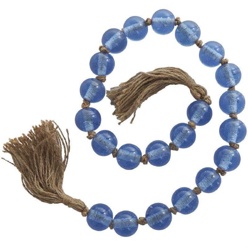 45" Blue Glass Bead Table Garlands - Wilford & Lee Home Accents