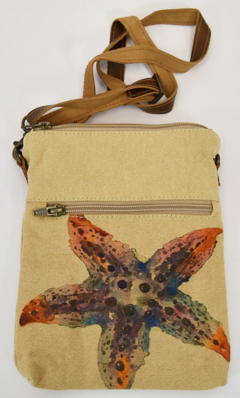 9" x 8" Slim Starfish Sling Purse - Wilford & Lee Home Accents