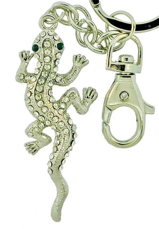 6" Silver Lizard Key Chain - Wilford & Lee Home Accents