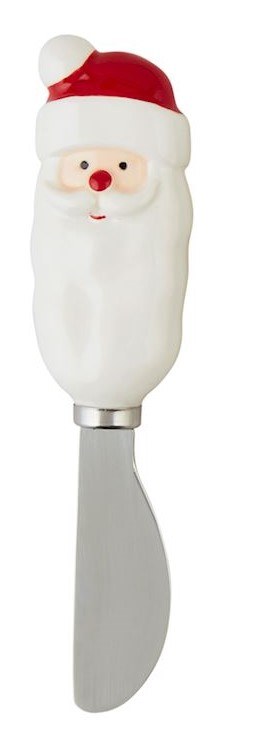 7" Ceramic Santa Spreader by Mud Pie - Wilford & Lee Home Accents