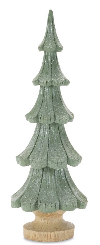 12" Green Polyresin Slim Tree - Wilford & Lee Home Accents