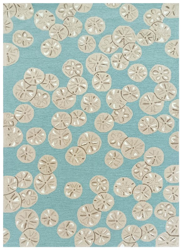 2.6' x 4' Seafoam Sea Biscuit Capri Rug - Wilford & Lee Home Accents