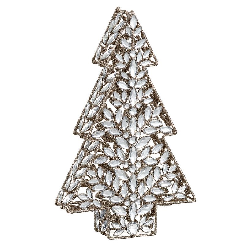 15" Gold Bling Tree Statue - Wilford & Lee Home Accents