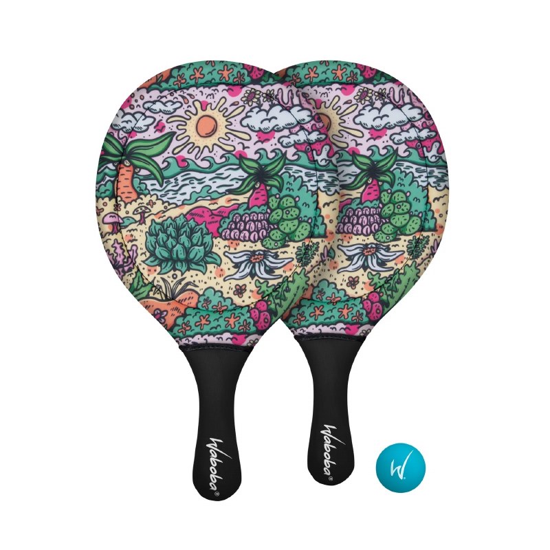 Palm Tree Scene Paddle Ball Set - Wilford & Lee Home Accents