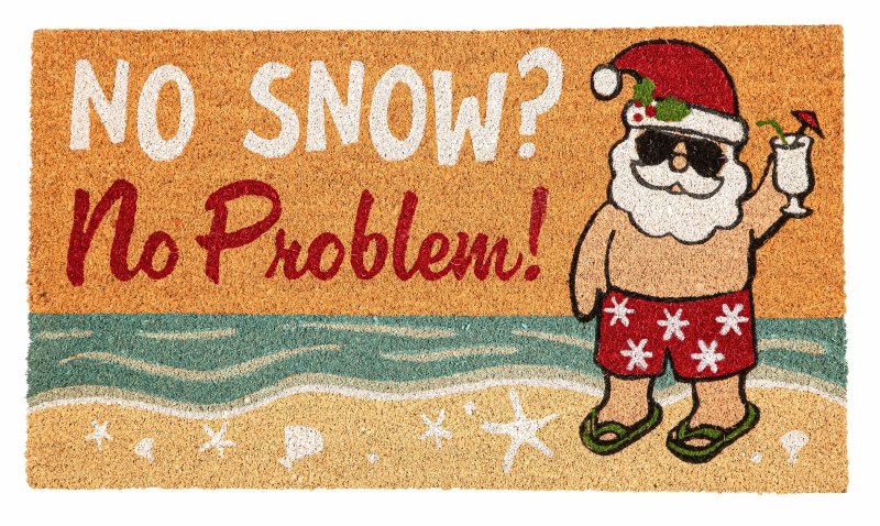 16"x 28" "No Snow? No Problem!" Coir Doormat - Wilford & Lee Home Accents