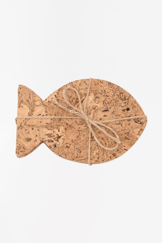 Fish Shaped Cork Coaster - Wilford & Lee Home Accents
