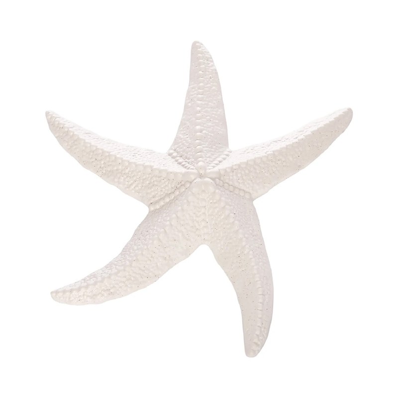 9" White Ceramic Starfish Figurine - Wilford & Lee Home Accents