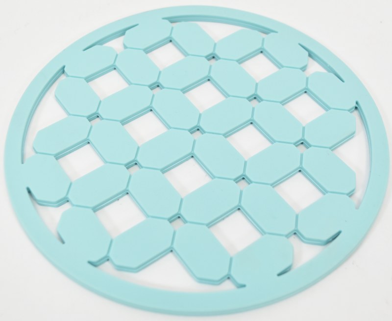 Turquoise Round Silicone Trivet - Wilford & Lee Home Accents