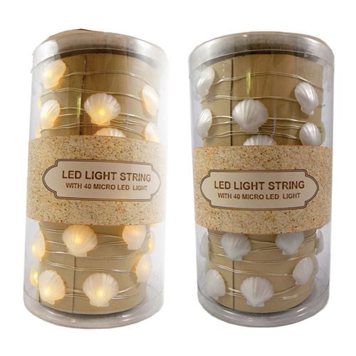 10' LED 40 Scallop Shells Light String - Wilford & Lee Home Accents
