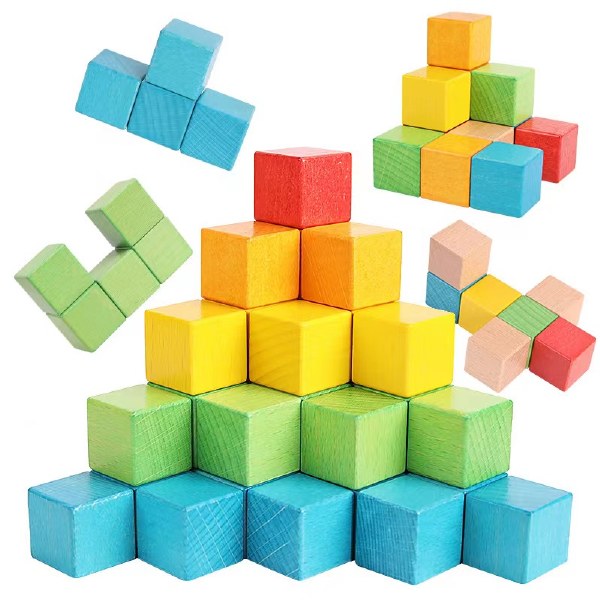 100 pcs 3D Teaching Blocks - Evans Educational Ltd.