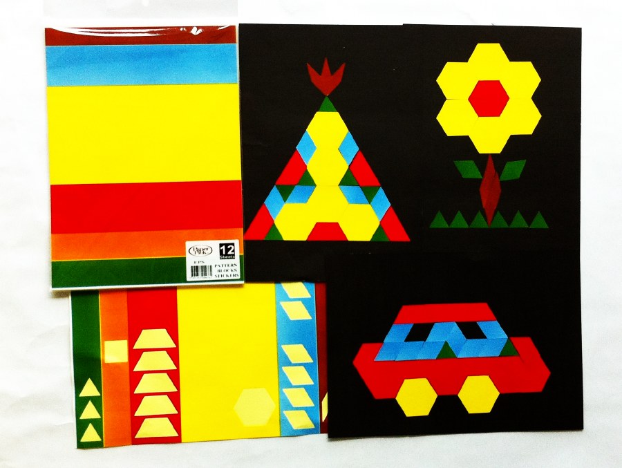 Pattern Block Shape Stickers - Evans Educational Ltd.