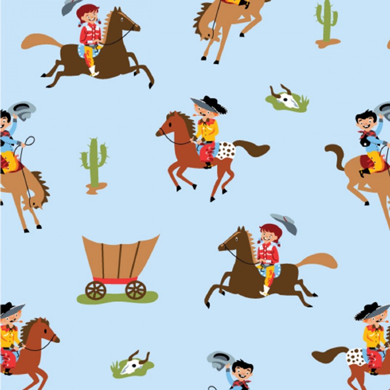 Howdy Pard'Ner Wagon Blue - Prairie Point Junction