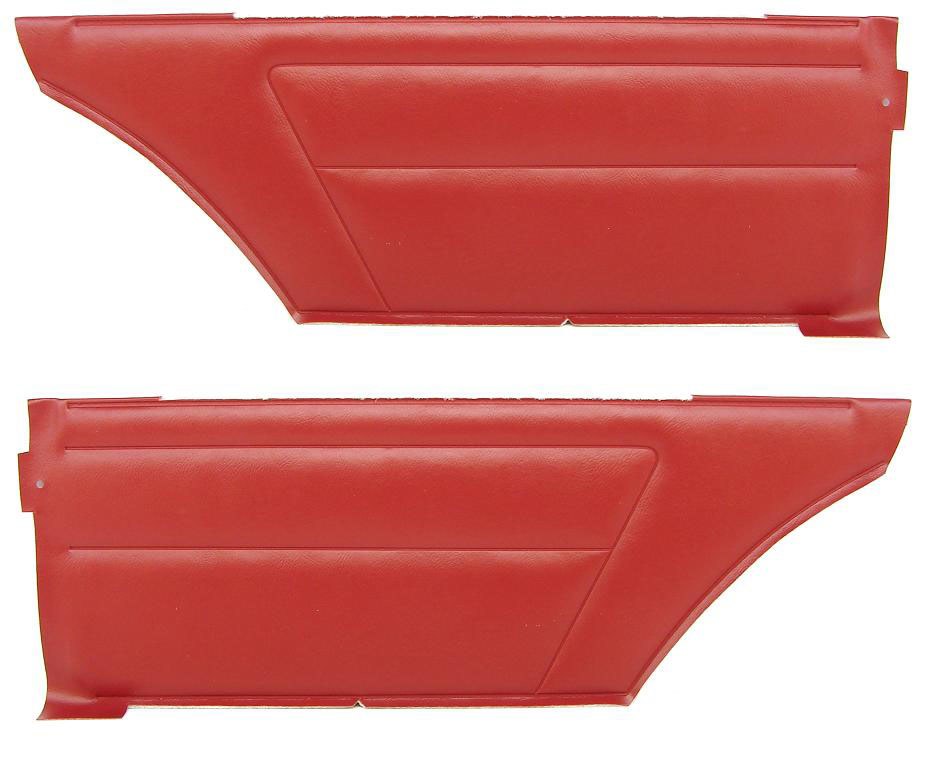 1967 Camaro & Firebird Coupe Deluxe Interior Rear Side Panels Red ...