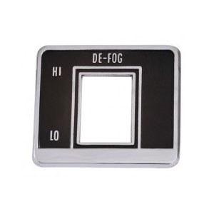 1969 Camaro Rear Window Defroster or De-Fog Chrome Switch Bezel - 1967 ...