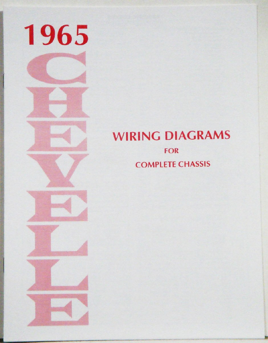 1965 Chevelle Factory Wiring Diagram Manual - 1967, 1968, 1969 Camaro ...