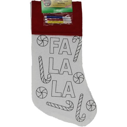 COLOR YOUR OWN STOCKING - Kohl’s Stony Hill Tree Farm