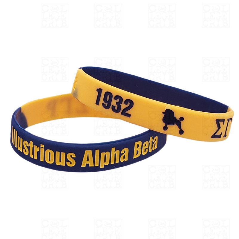 Sigma Gamma Rho Illustrious Alpha Beta Chapter Wristband - The College Crib