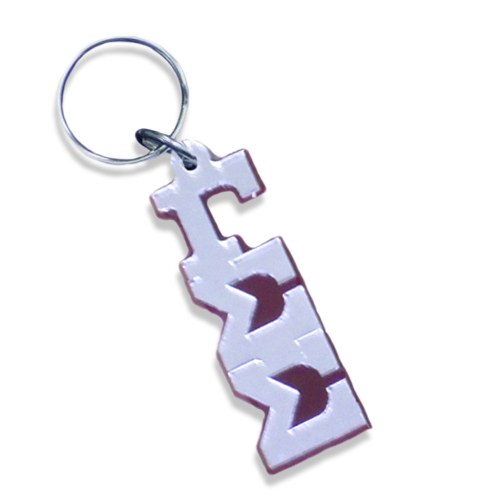 Gamma Sigma Sigma Vertical Letters Keychain - The College Crib
