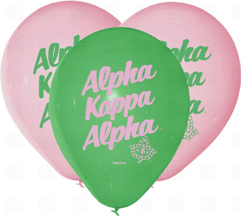 Alpha Kappa Alpha Balloons (3 Pack) - The College Crib