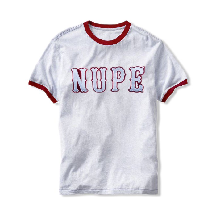 Nupe Lettered Ringer Tee - The College Crib