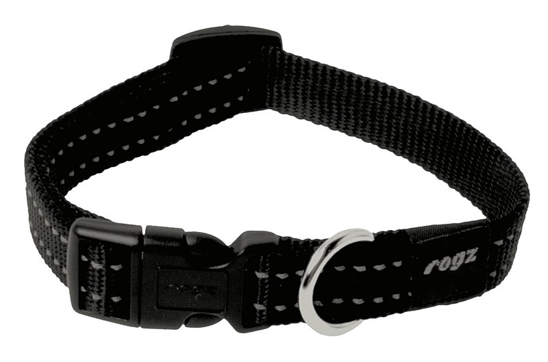 Rogz Dog Collar Classic Medium Black - Mega Pet Warehouse
